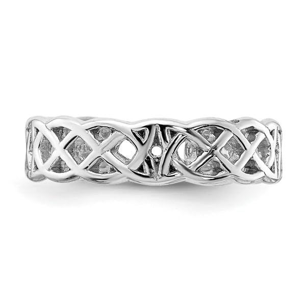 IceCarats 14K White Gold Adjustable Toe Ring Open Midi Band Summer Beach Jewelry