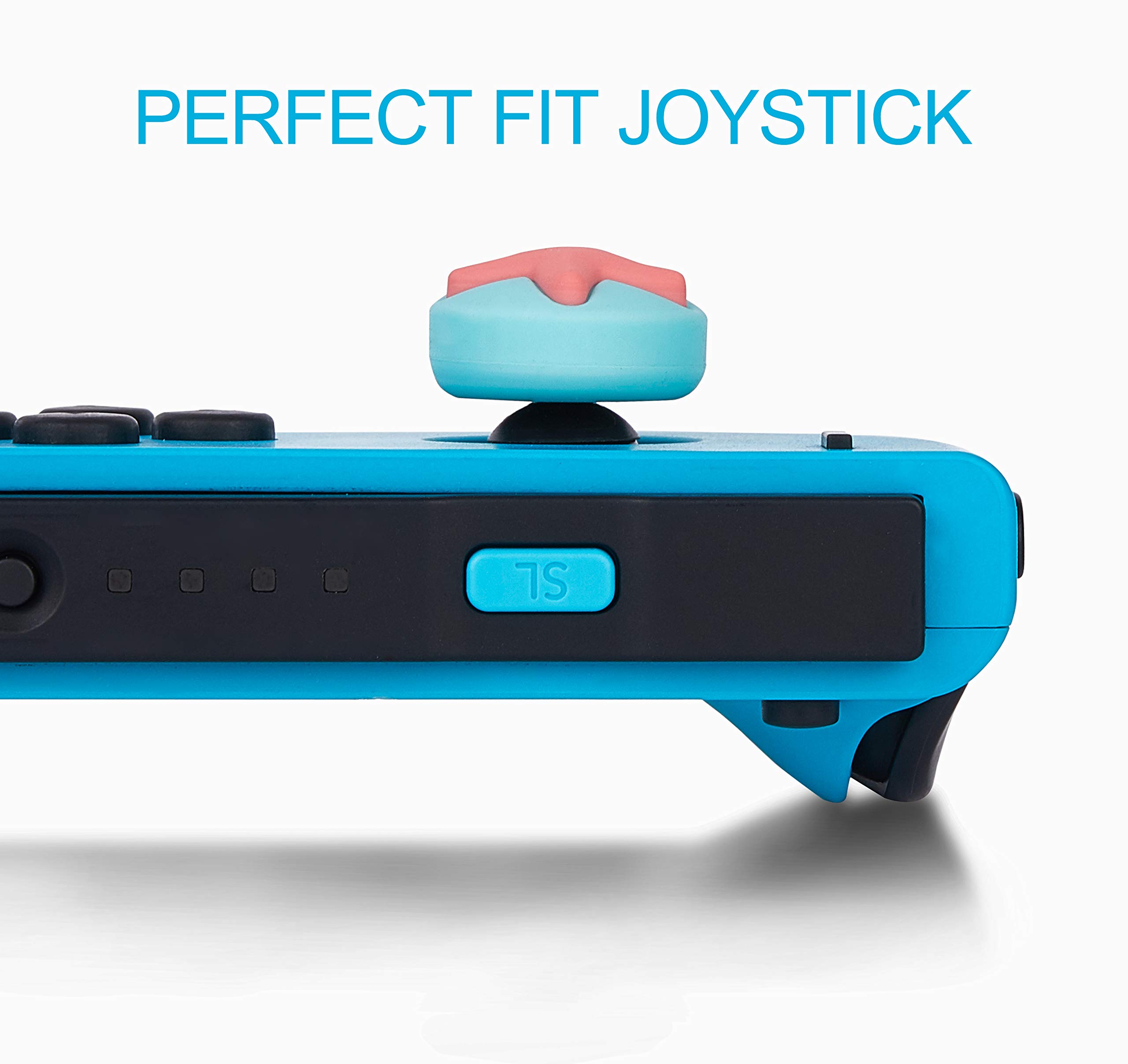 LeyuSmart Ocean Theme Thumb Grip Caps, Starfish & Conch Joystick Cap for Nintendo Switch/OLED/Lite, Soft Silicone Skin Cover for Joy-Con,4Pcs