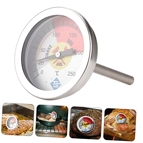 YARNOW - Pizza Roasting Baking Food Stainless Measurement Oven Gauge Fry Grill Temperature Deep Barbecue Practical Warming Frying Kitchen Smoker Pointer Steel -β for