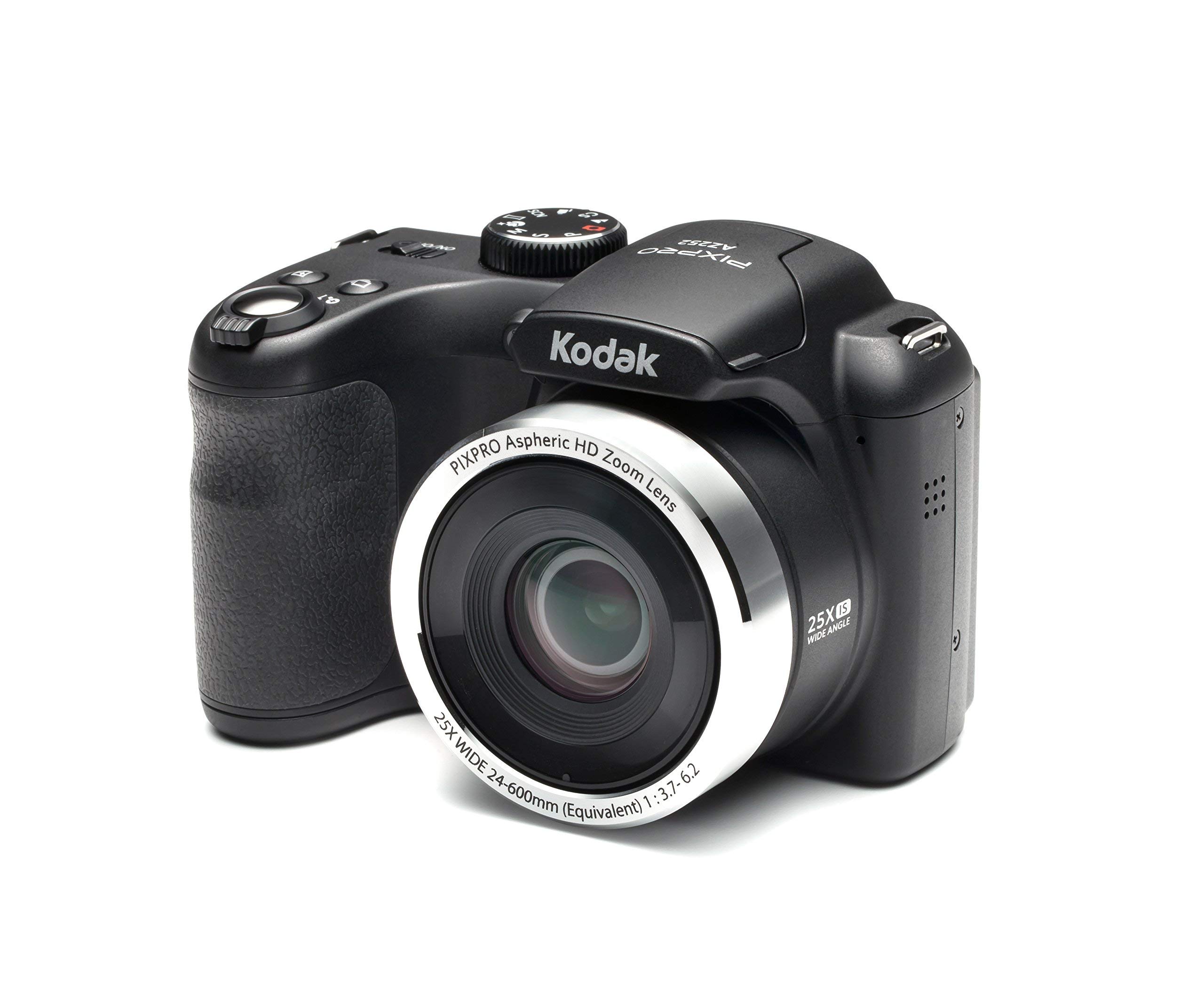 Kodak PIXPRO AZ252 Point & Shoot Digital Camera with 3โ LCD, Black (Renewed)