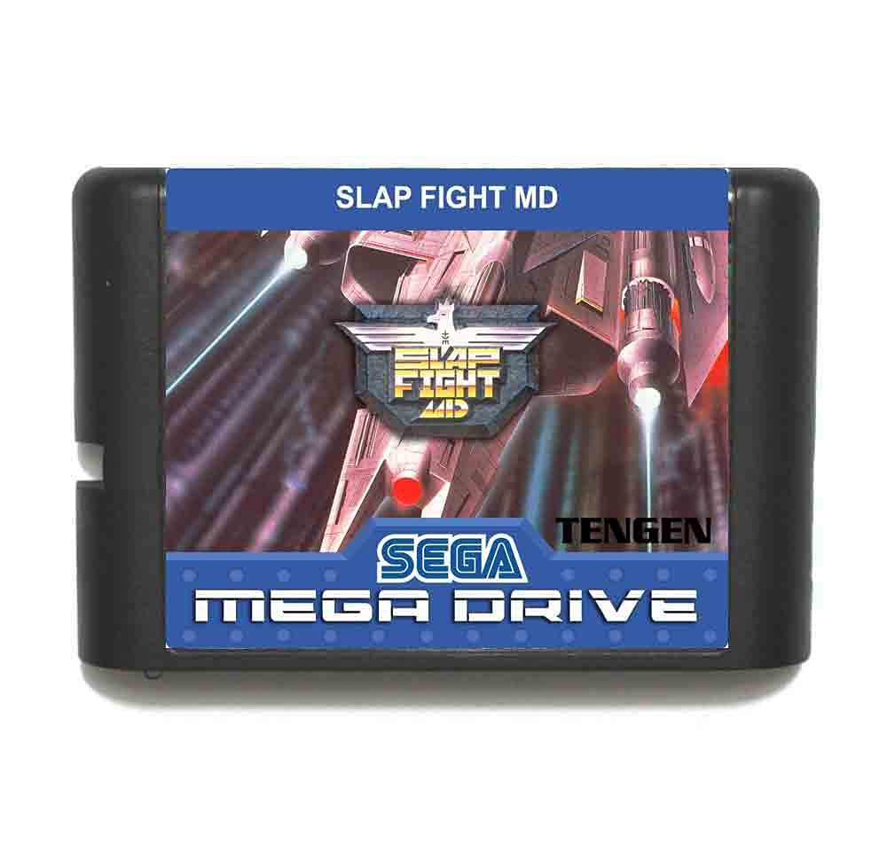 Slap Fight Game Cartridge 16 Bit MD Game Card With Retail Box For Sega Mega Drive For Genesis (Black)