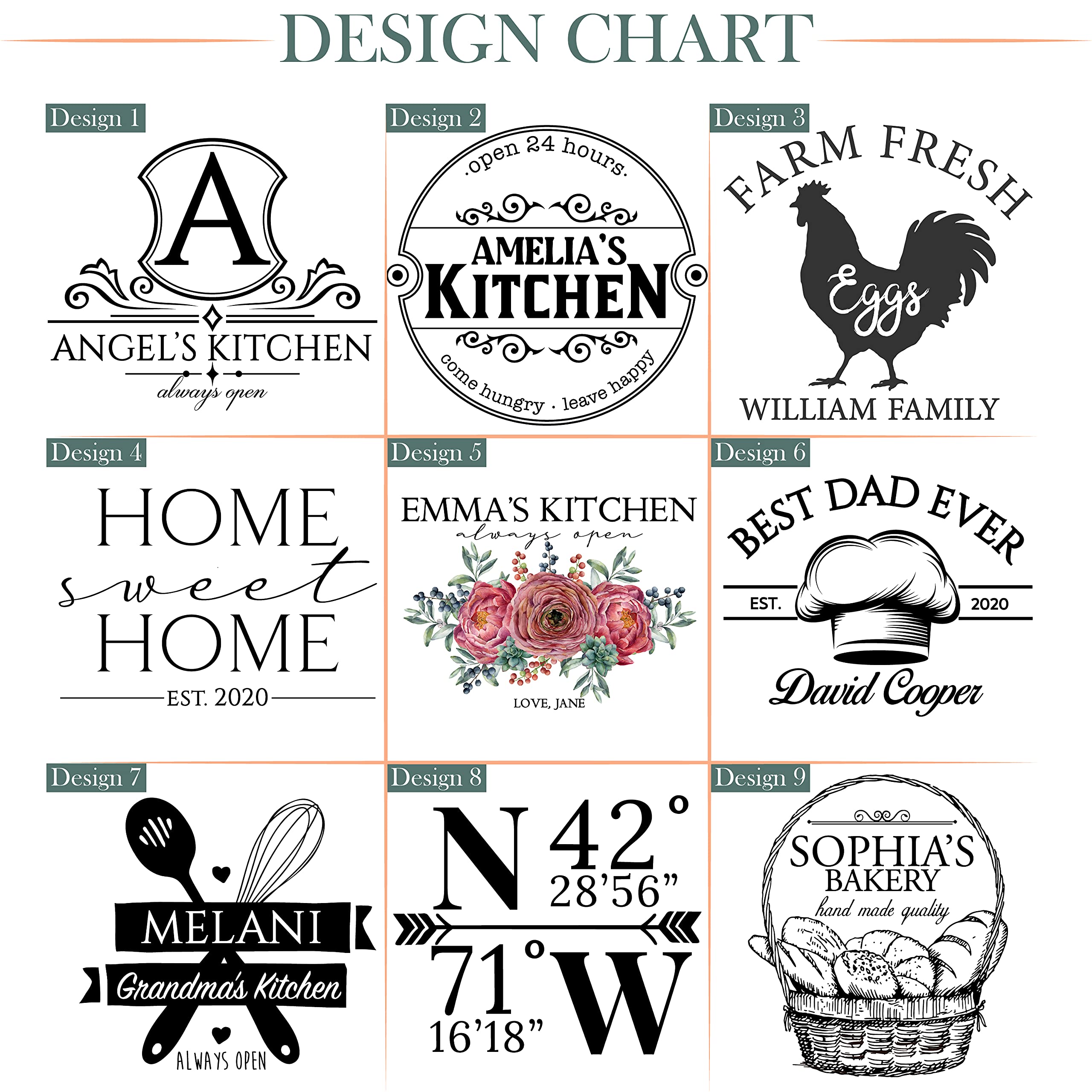 People People Personalized Kitchen Décor Tea Towel,Dish Cloth,Flour Sack for Housewarming,Wedding,Mother's Day,Grandma,Home Décor Gift,Thanksgiving,Gifts for Chef Daddy Mommy,Customize Initial,20x30