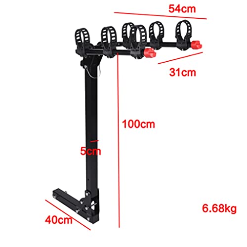 LZL 4 Bike Rack Bicycle Carrier Racks Hitch Mount Double Foldable Rack for Cars, Trucks, SUV's and minivans with a 2" Hitch Receiver (Color : A Bicycle)