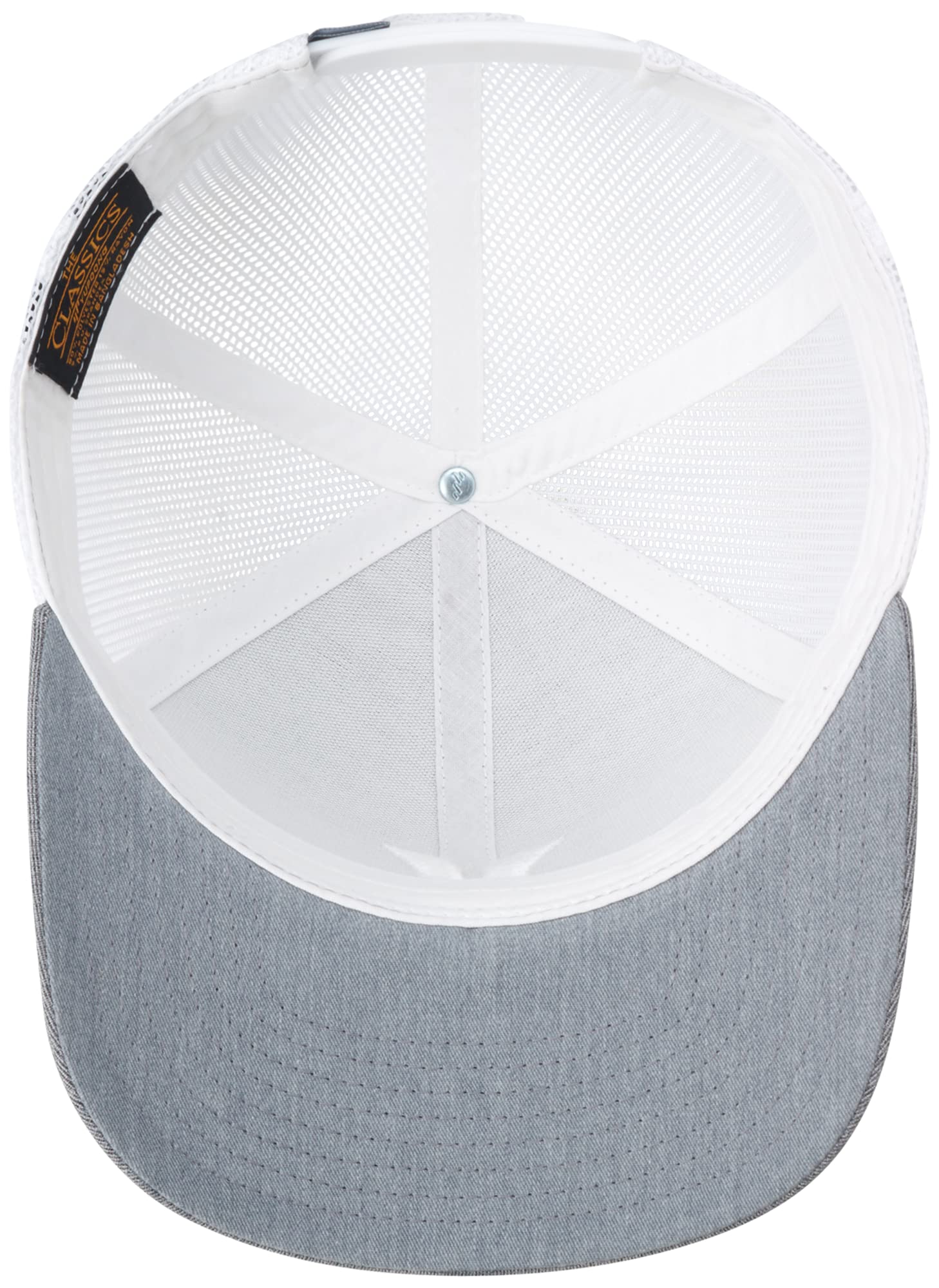 Hurley Men's Caps - Del Mar Mesh Panel Baseball Cap Trucker Hat - Snap Back Hats for Men, Cool Grey Heather