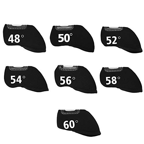 Irons Head Cover, Neoprene Club Head Cover Wedge Iron Protective Putter Head Cover (50°)