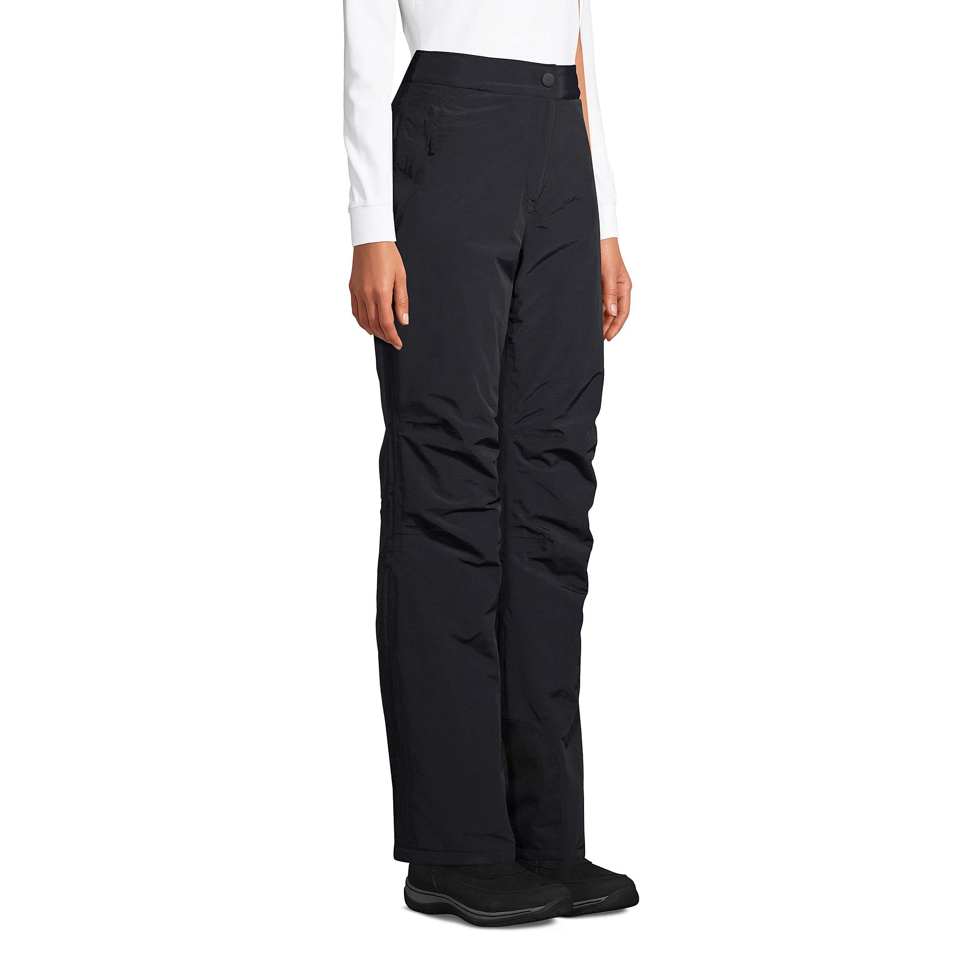 Lands' End Womens Squall Insulated Snow Pants Black Regular Medium