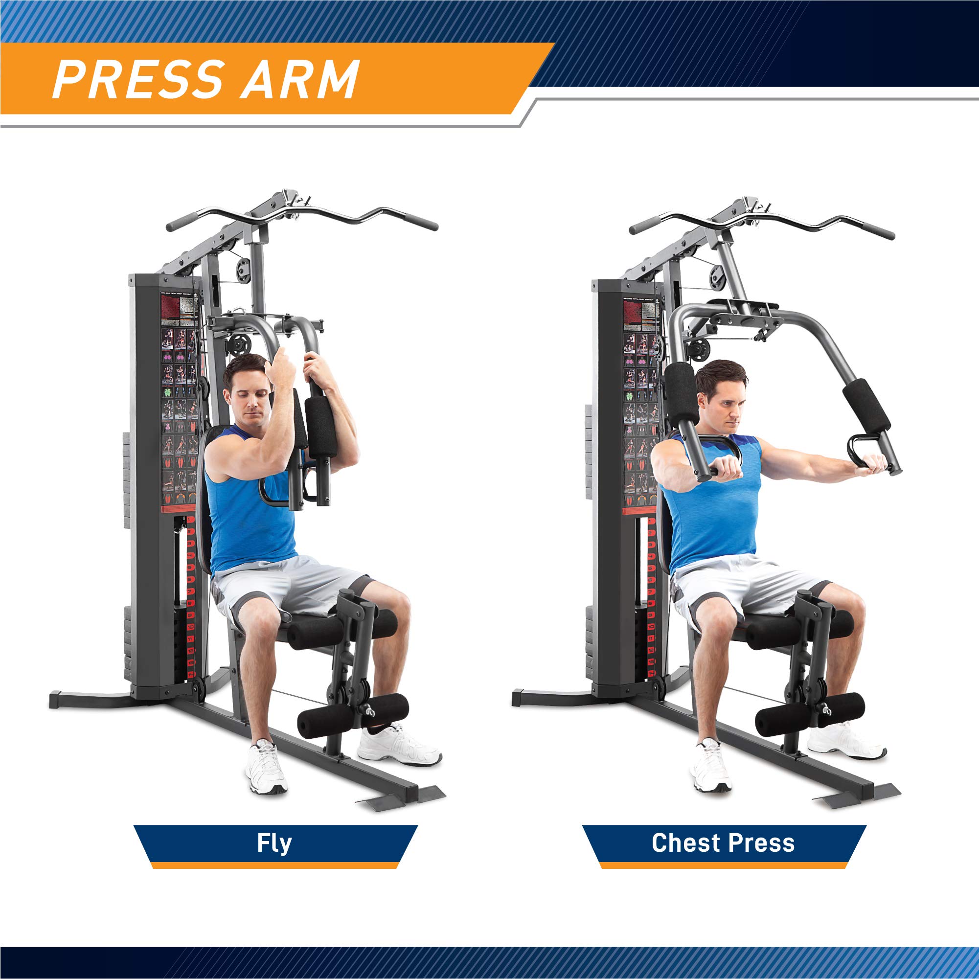 Marcy 150-lb Multifunctional Home Gym Station for Total Body Training MWM-989