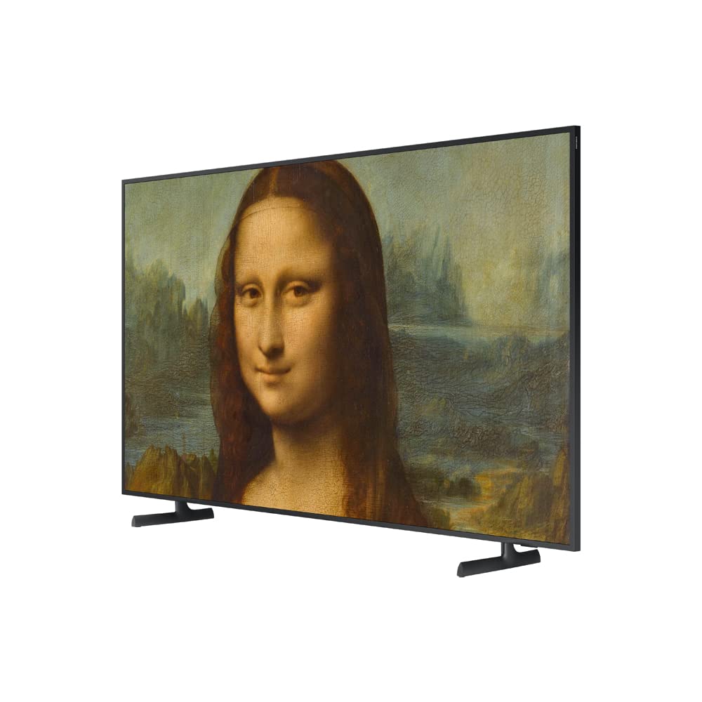 SAMSUNG QN55LS03BA 55 inch The Frame QLED 4K UHD Quantum HDR Smart TV (2022) 55" Customizable Bezel Beveled White