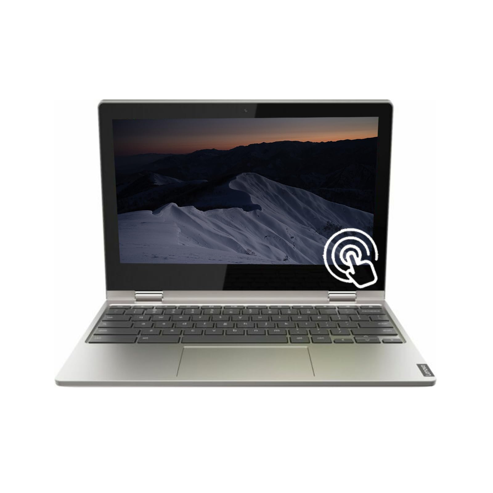 Lenovo Chromebook C340 2-in-1 Convertible Laptop, 11.6" HD Touchscreen, Intel Celeron N4000(1.1GHz), 4GB DDR4 RAM, 32GB eMMC, USB Type-C, Bluetooth, Webcam, Chrome OS, Platinum Gray, EAT 64GB SD Card