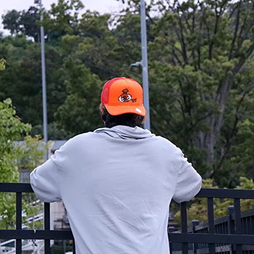 MU:KA: Foam Front Rope Trucker Hats Women Men Streetwear Trucker Hat Mesh Back Baseball Cap Adjustable Snapback (Money Bag (Orange))