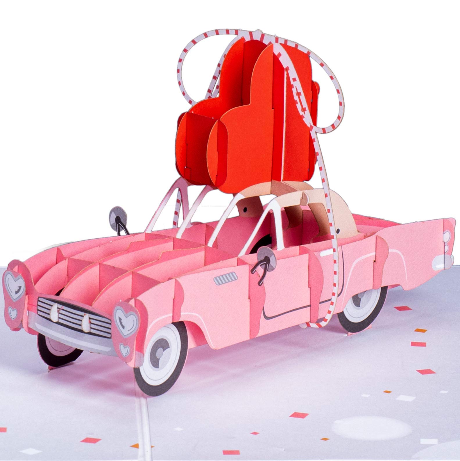 Paper Love Pop Up Valentines Card, 3D Love Typewriter - 5" x 7" Cover - Includes Envelope and Note Card