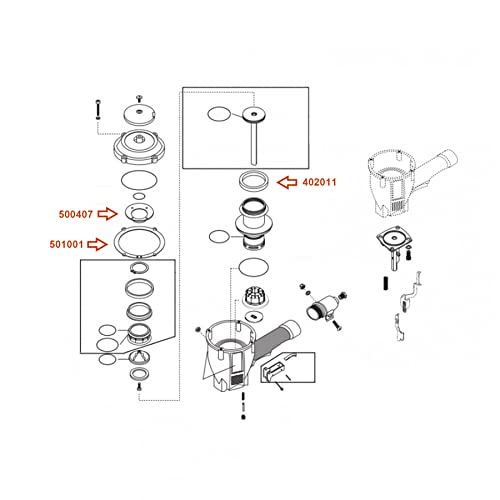 MEFONKOU 219235 O-Ring Repair Kit for Paslode F350S F250s Framing Nailer, Replace Parts 402011 501001 500407