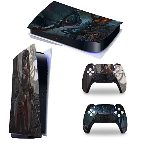 Killer Blood PS5 Digital Edition Whole Body Vinyl Skin Sticker Decal Cover for Playstation 5 Digital Edition System Console and Controllers
