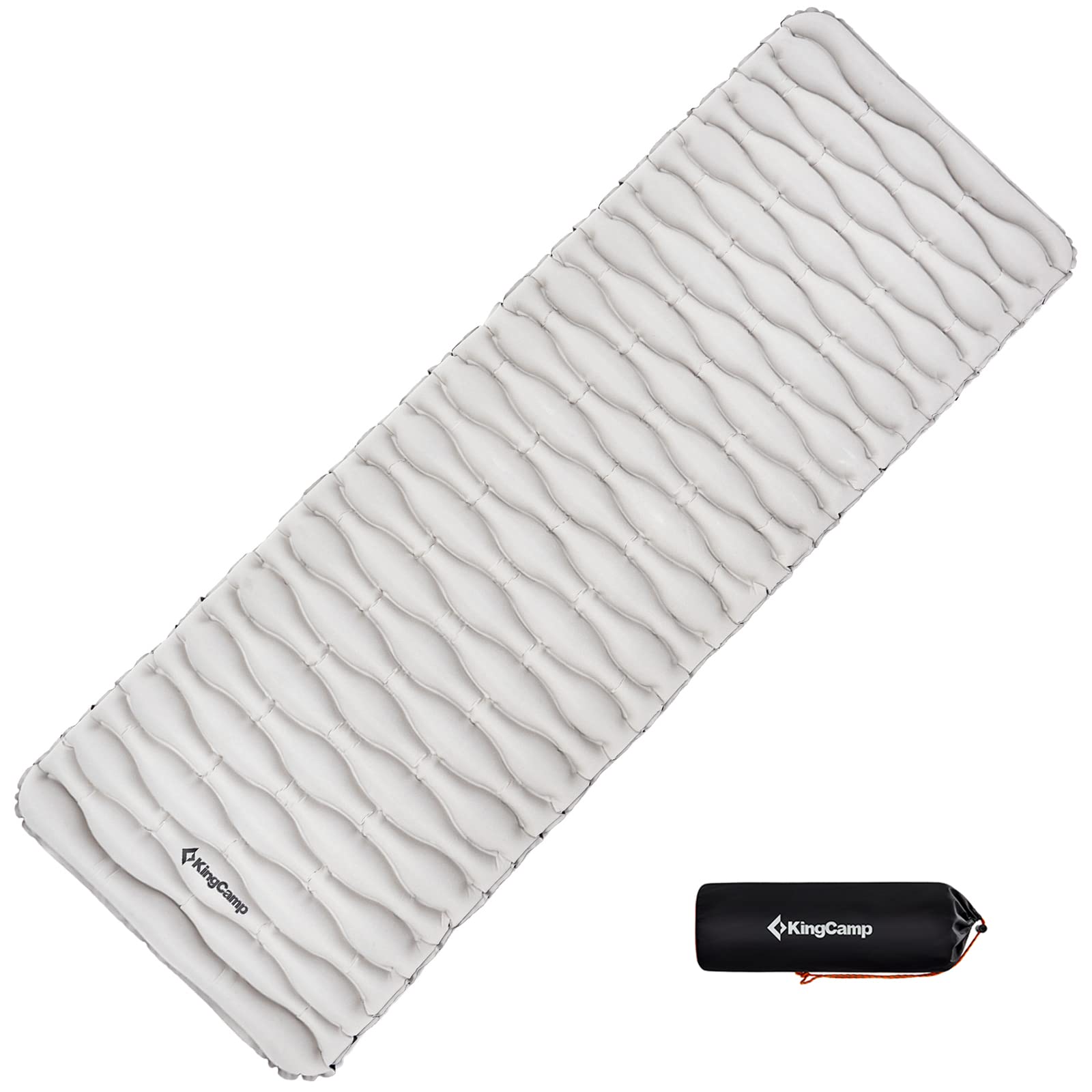 KingCamp Camping Sleeping Pad Self Inflating Thick Foam Air Mattress Ultralight Ideal Sleeping Pad for Backpacking Hiking Outdoors Indoors