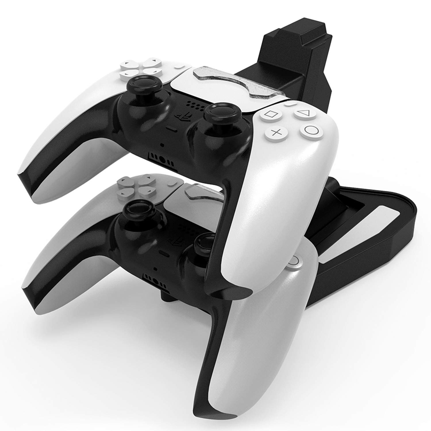 Mabsi Tech PS5 Dual Controller Charger, Charging Dock for PlayStation 5 / PS5 Fast Charging Station with LED Indicator - PS5 Accesories