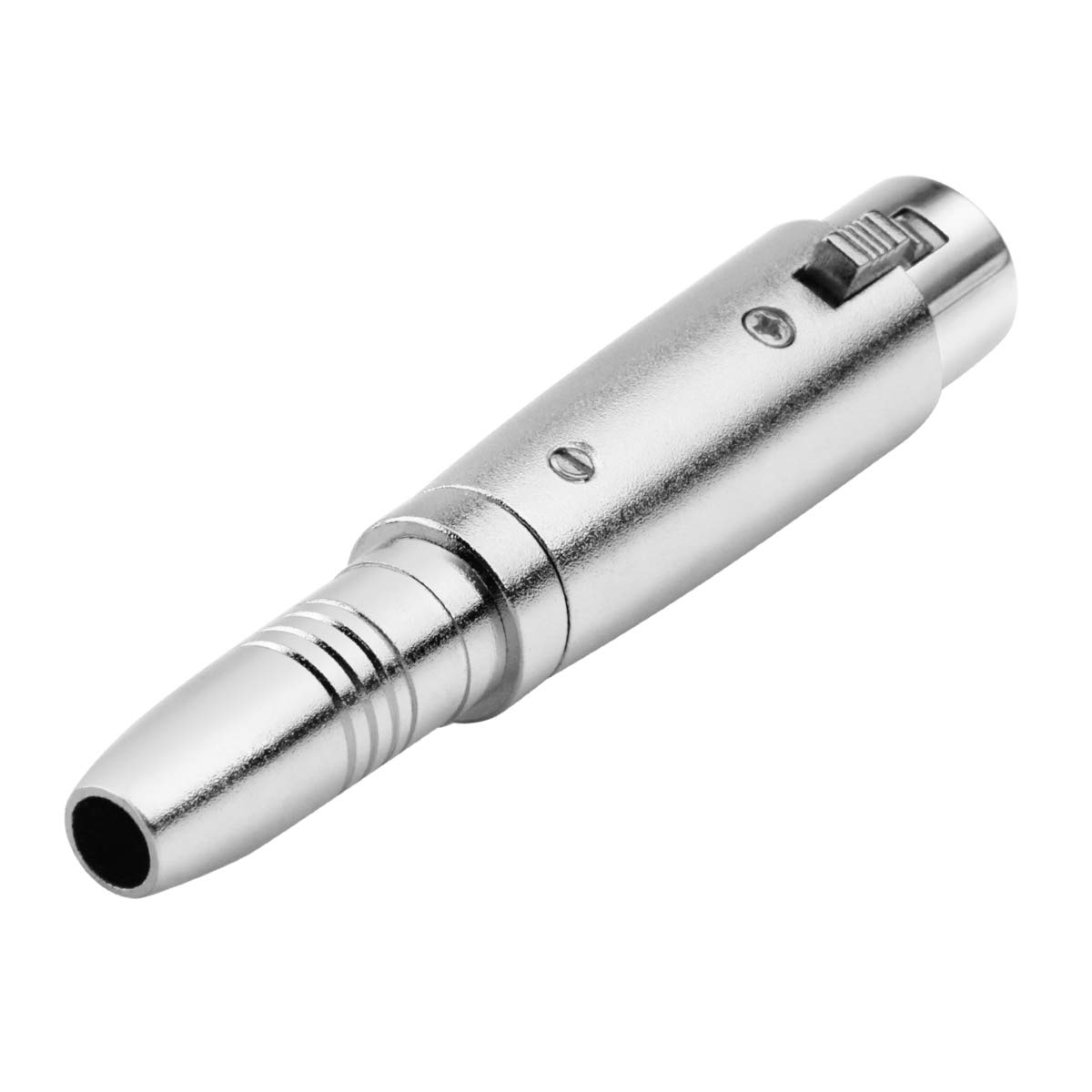 JOMLEY 3 PIN XLR Female to 1/4 inch Female Cable Adapter -2 Pack