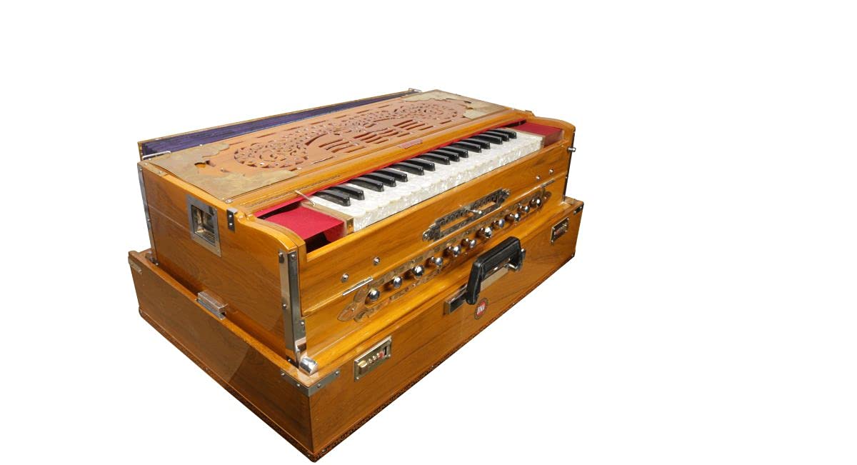 Novelika Professional Scale Changer Harmonium 32 Scale changer Professional Portable Harmonium with 4 sets ENGLISH reeds (NOV2015)