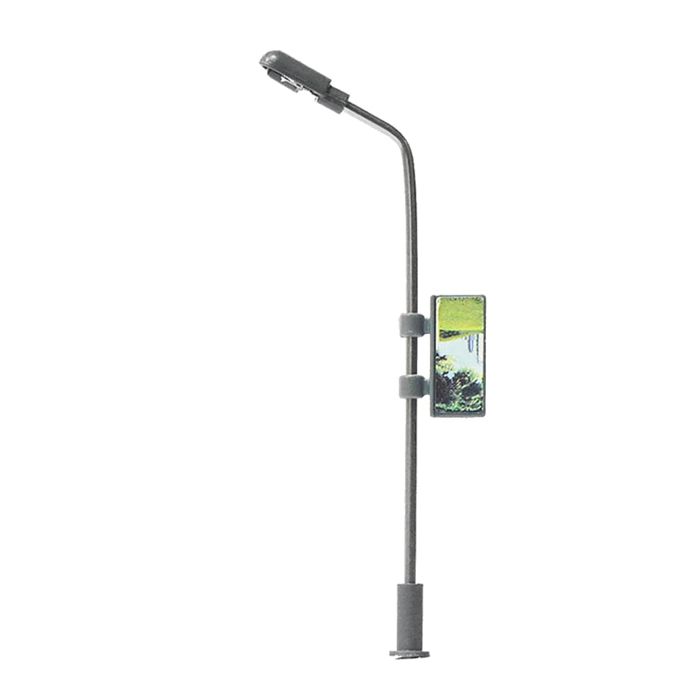 REHOC 20 Pieces Mini Model Railway Lamppost Street Light Warm White HO Scale 1:100 Garden Landscape Light