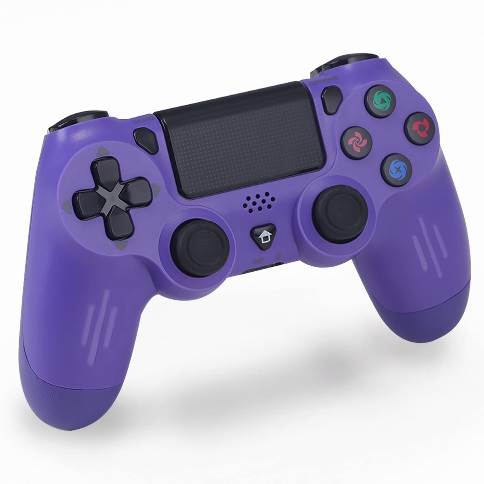 Roonboit Wireless Controller for PS-4 with Six-axis Dual Vibration for PS-4/Pro/Slim Console Joystick(Purple)