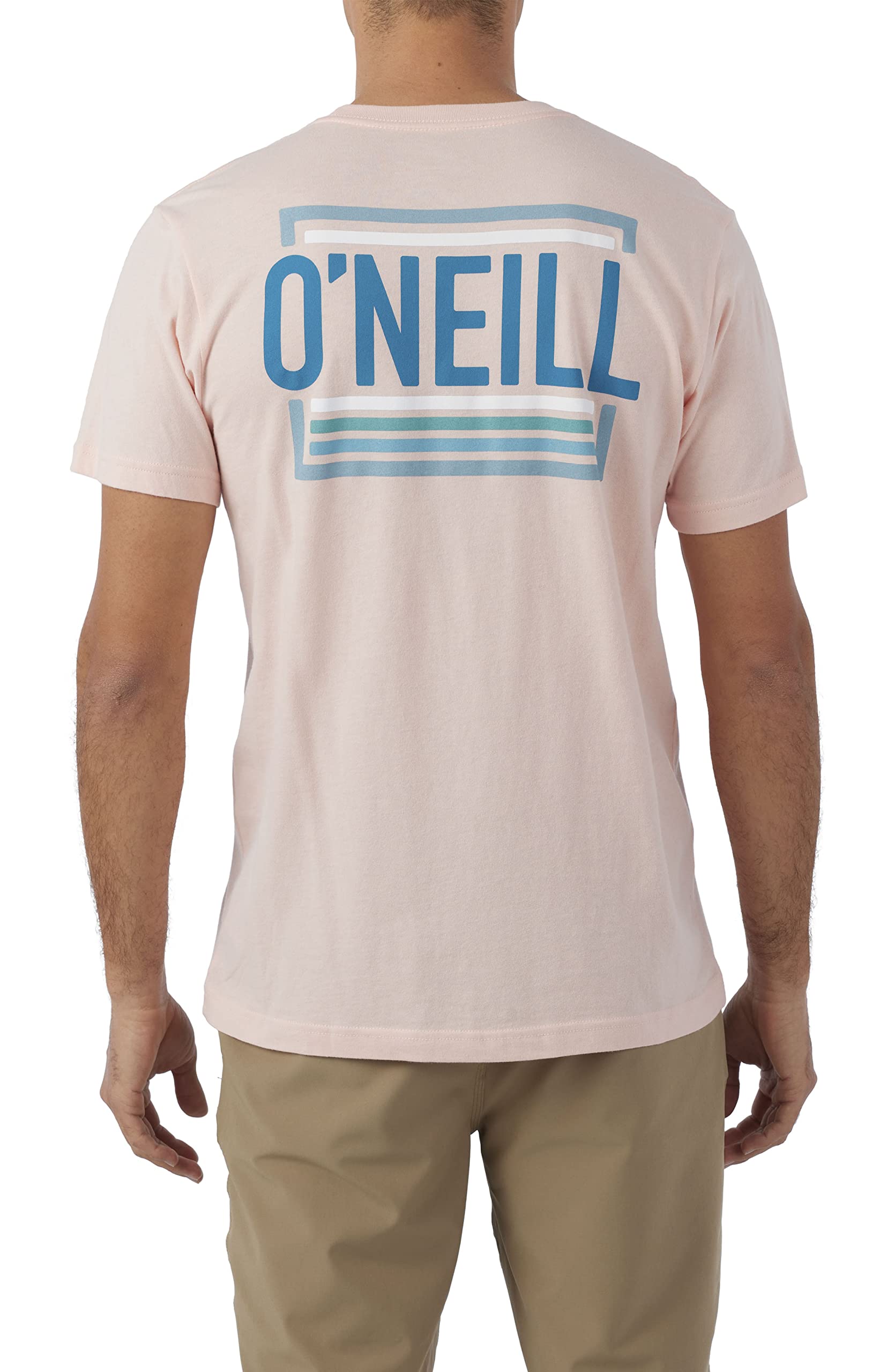 O'NEILL Mens Headquarters Graphic Short Sleeve T-Shirt, Pale Yellow, XL