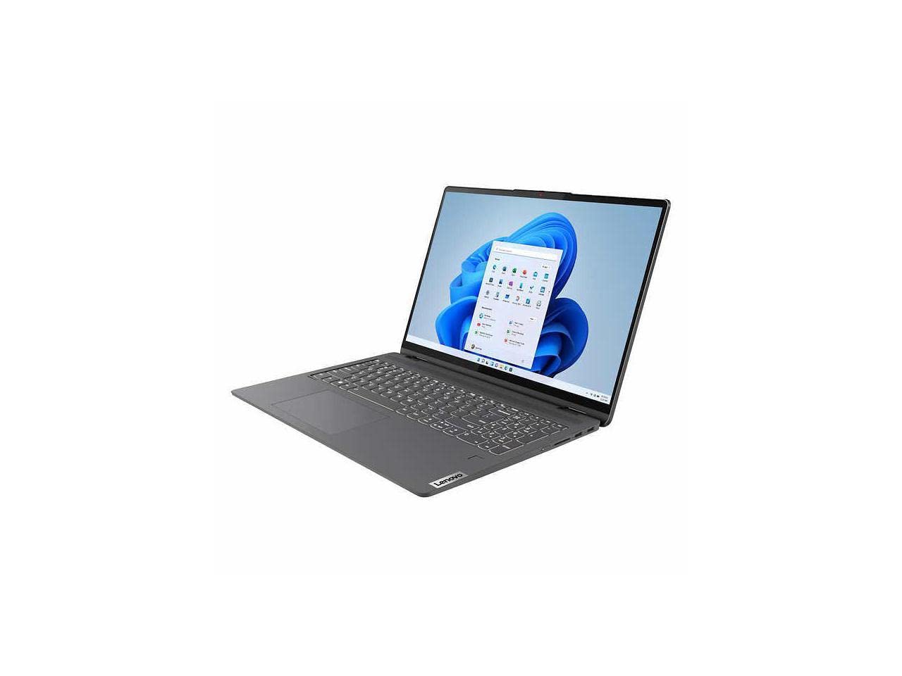 Lenovo Flex 5 16" 2-in-1 WQXGA (2560 x 1600) 16:10 Touchscreen Laptop, 10-Core i7-1255U, 400nits, 100% sRGB, Backlit KB, Wi-Fi 6, win11, Thunderbolt 4, w/HDMI (16GB RAM | 1TB PCIe SSD)
