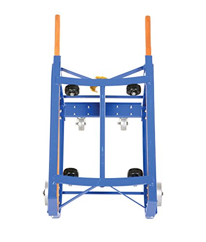 Vestil RDC-1000-5SS Deluxe Rotating Drum Cart with Steel Wheel, Steel, 1000 lbs Capacity