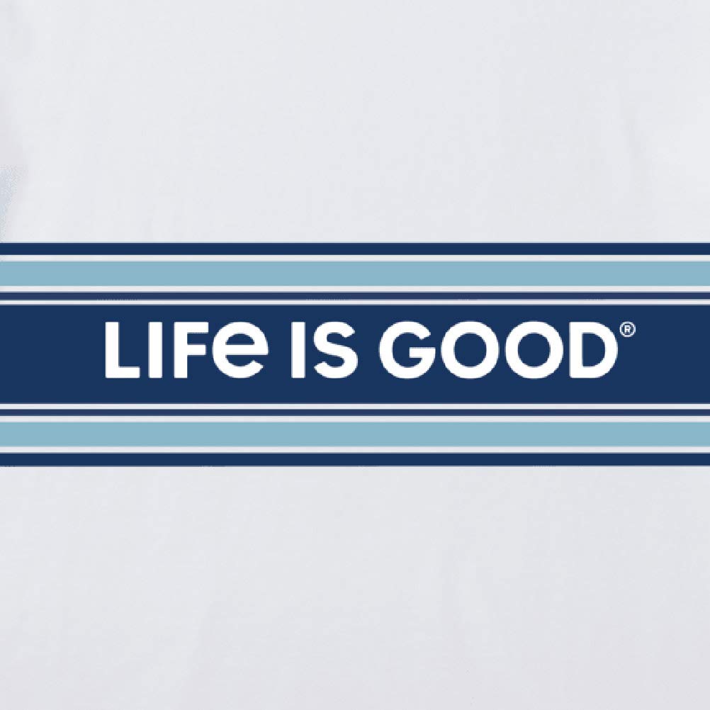 Life is good Mens Crusher, Cloud White, Medium