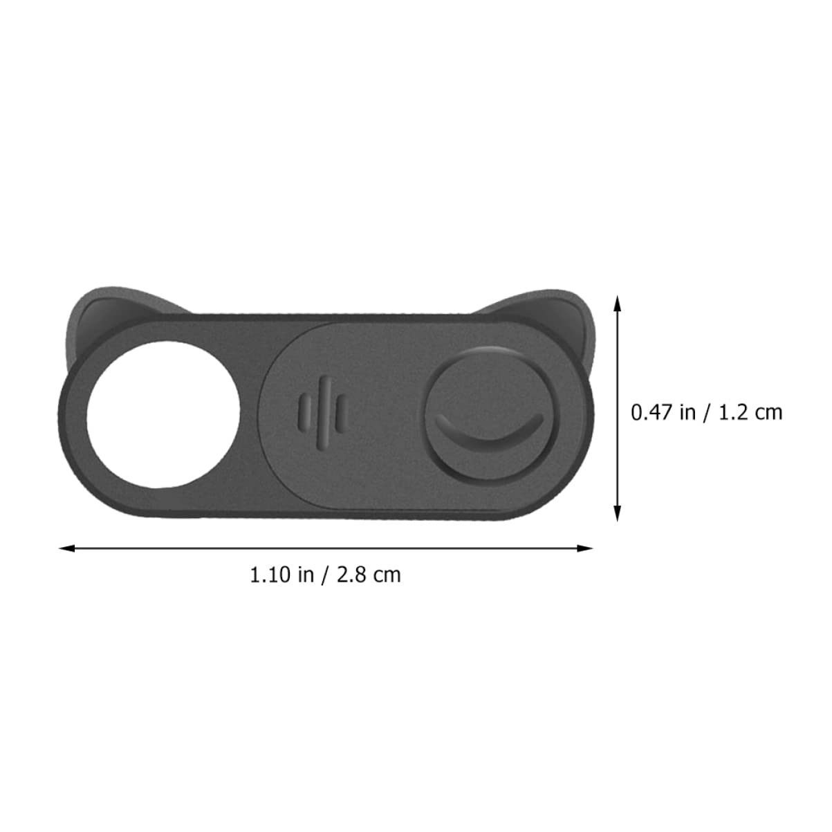 SOLUSTRE 9 pcs Camera Cover Web Camera Shutter Black Camera Lens Cover Webcam Slide Cover Webcam Sliding Blocker Cover Webcam Cover Computer Privacy Covers tabletd Thin Slider abs Protector