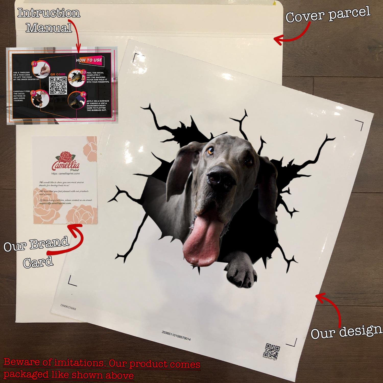 Personalized Vinyl Decals Custom Stickers with Names and Your Pet Photo