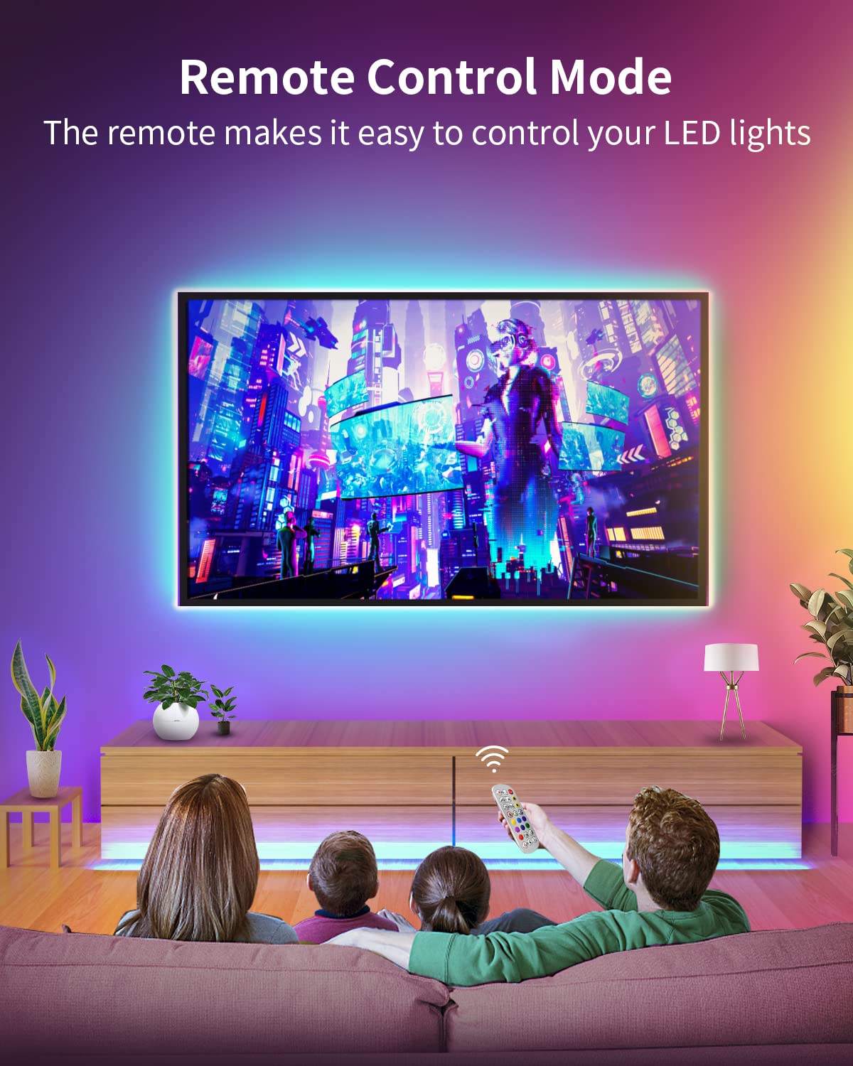 LED Strip Lights, mixi 65.6ft 600 Lights Waterproof LED Light Strips Color Changing 5050 RGB with Bluetooth Music Sync App Remote Controller, Wall Lights, Rope Lights, Bedroom Decor