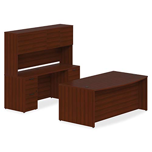 Lorell PL2236MY Lateral File, 2 Drawers, 36-Inch Wx22-Inch Dx29-Inch H, Mahogany