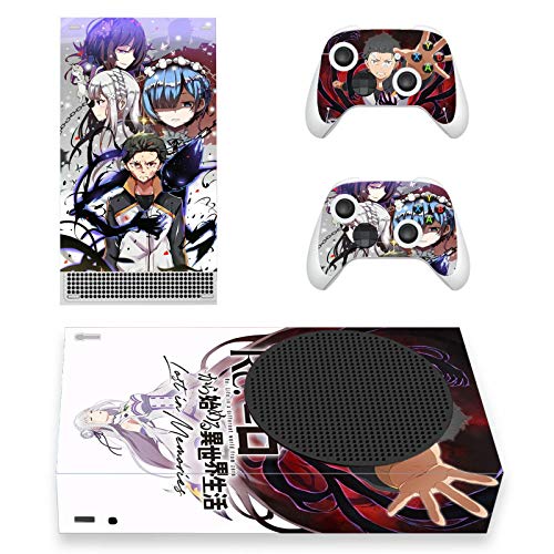 ReZero − Starting Life in Another World Game Console Series S Console and Controller Skin Set, Skin Wrap Decal Kit