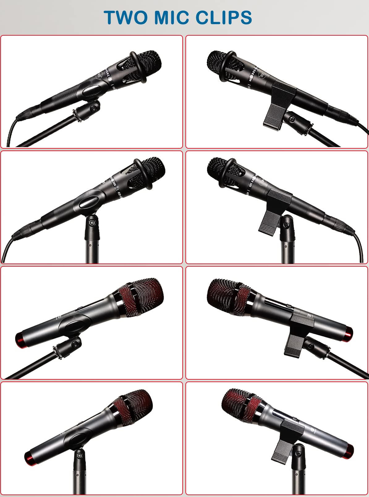 Microphone Stand, Detachable Weighted Round Base Mic Floor Stand with Boom Arm Pop Filter Mic Clips 3/8" to 5/8" Adapter Cable Ties, Height Adjustable from 48" to 63" for Snowball Blue Yeti