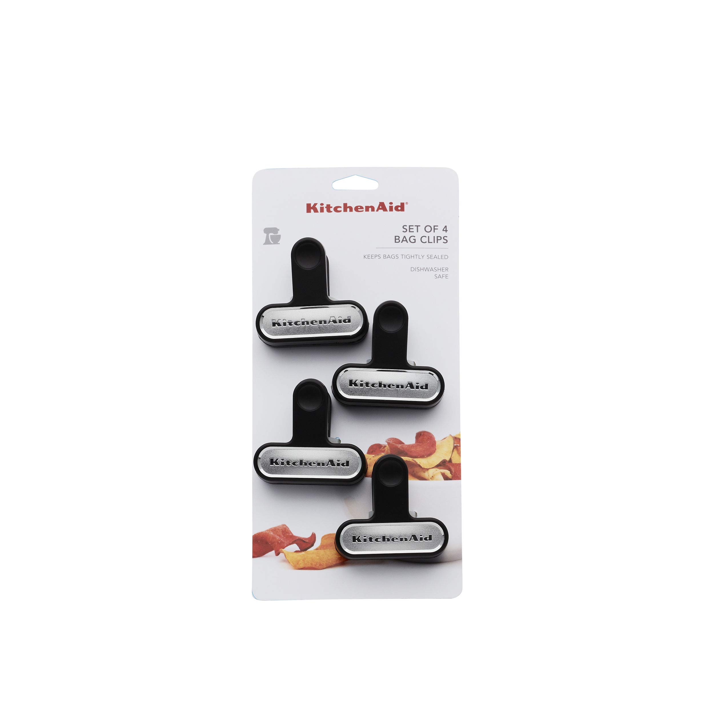 KitchenAid Classic Small Bag Clips, set of 4, Onyx Black