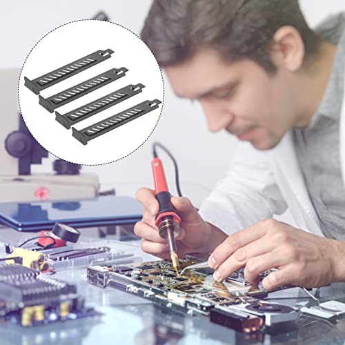 SOLUSTRE Pc Case Pc Pc Pc Stainless Steel PCI Slot Cover Hard Steel Filter Blanking Plate System Slot Blanking Panel Black RGB Computer RGB Computer Case