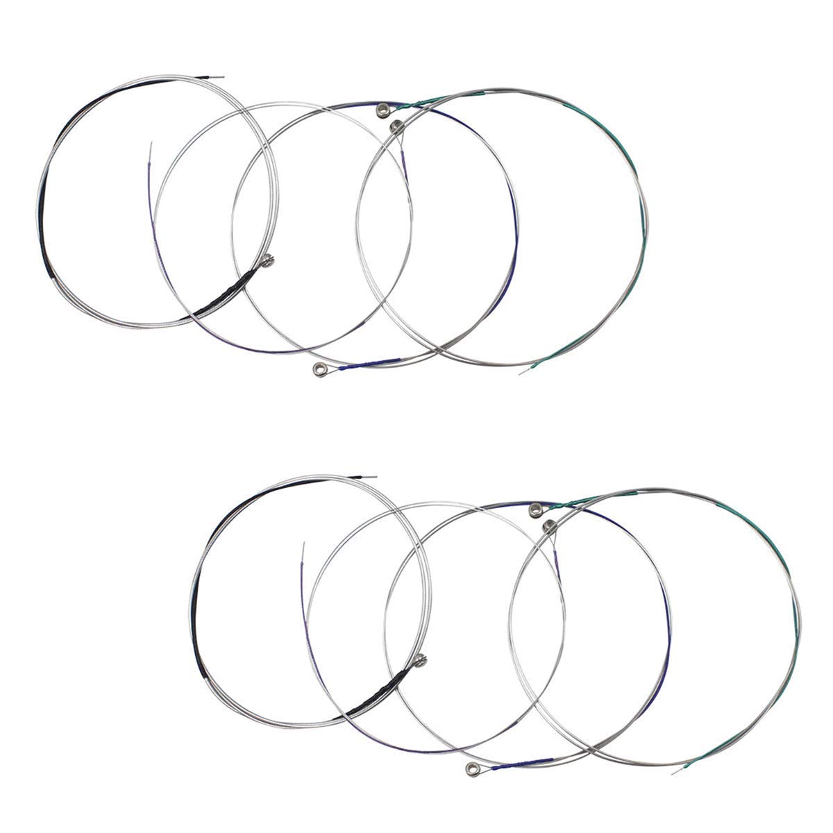 JYsun Viola Strings 2 Full Sets A D G C with Stainless Steel Core Nickel-Plated Ball-End Nickel Chromium Wound