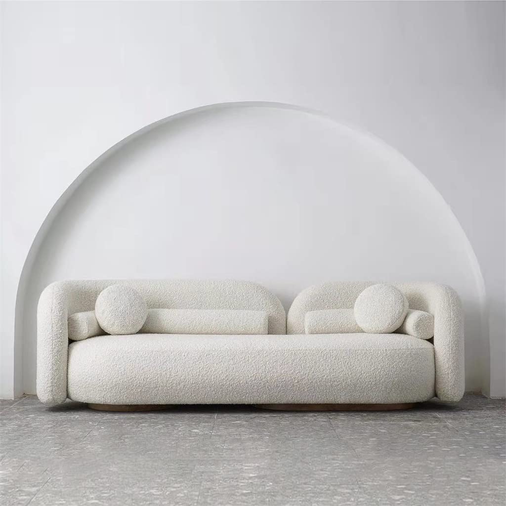 JFGJL Nordic Style Stretch Sofa Velvet Bed Couch Floor Unusual Living Home Furniture