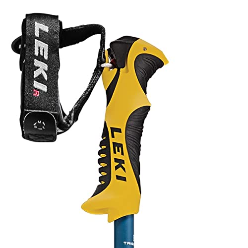 LEKI Spitfire Lite S Kids Ski Poles Blue/Mustard Yellow 105cm (42in)