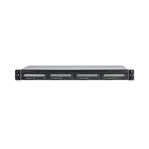 TERRAMASTER U4-423 2.5GbE NAS Rackmount 1U 4-Bay High Performance for SMB with N5095 Quad-core CPU, 4GB DDR4 Memory, 2.5GbE Port x 2, Network Storage Server (Diskless)