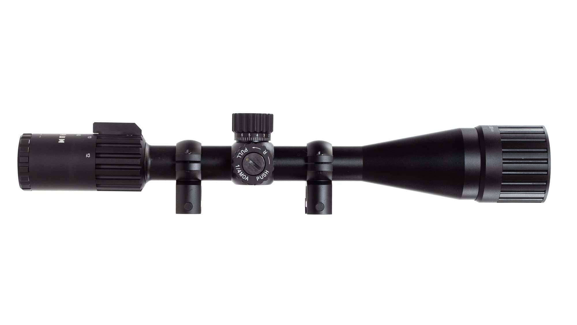 Monstrum Picatinny Rail Mount for Savage Axis | Pre 9/2021 | 20 MOA | 4-12x44 Rifle Scope with Adjustable Objective and Scope Rings | Bundle