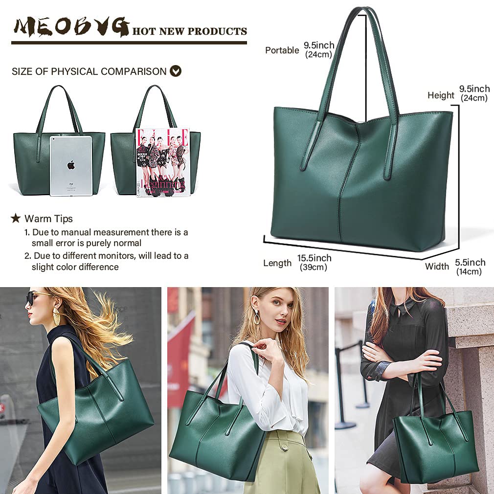Meobvg Tote Handbags for Women Large PU Leather Bucket Purses Soft Waterproof Shoulder with Zippers Work Daily Bag (Grey)