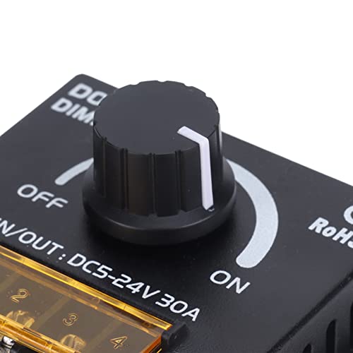 LED Dimmers, 2 Channel High Strength Safe Adjustable Brightness Lighting Dimming Controller DC5V‑24V for Home for KTV