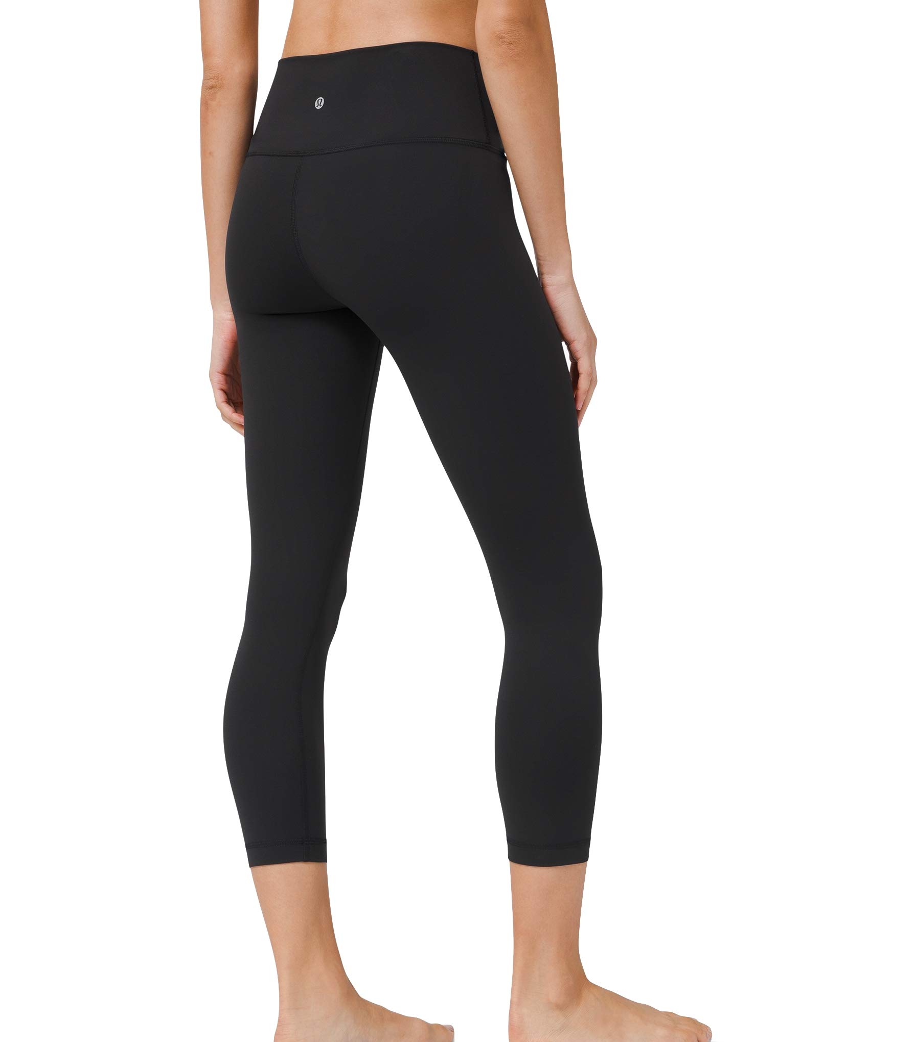 Lululemon Athletica Wunder Under High Rise Crop 23 inches Yoga Pants (Black, 8)