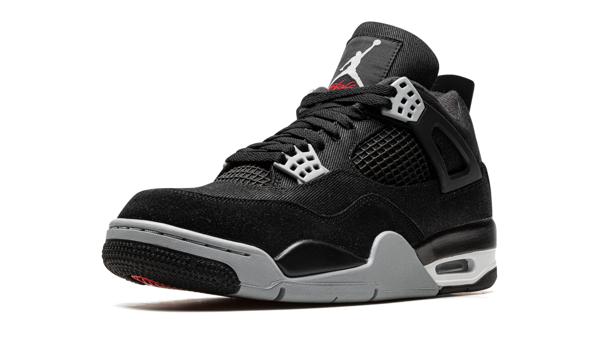 Jordan Mens Air 4 DH7138 006 Black Canvas - Size 4