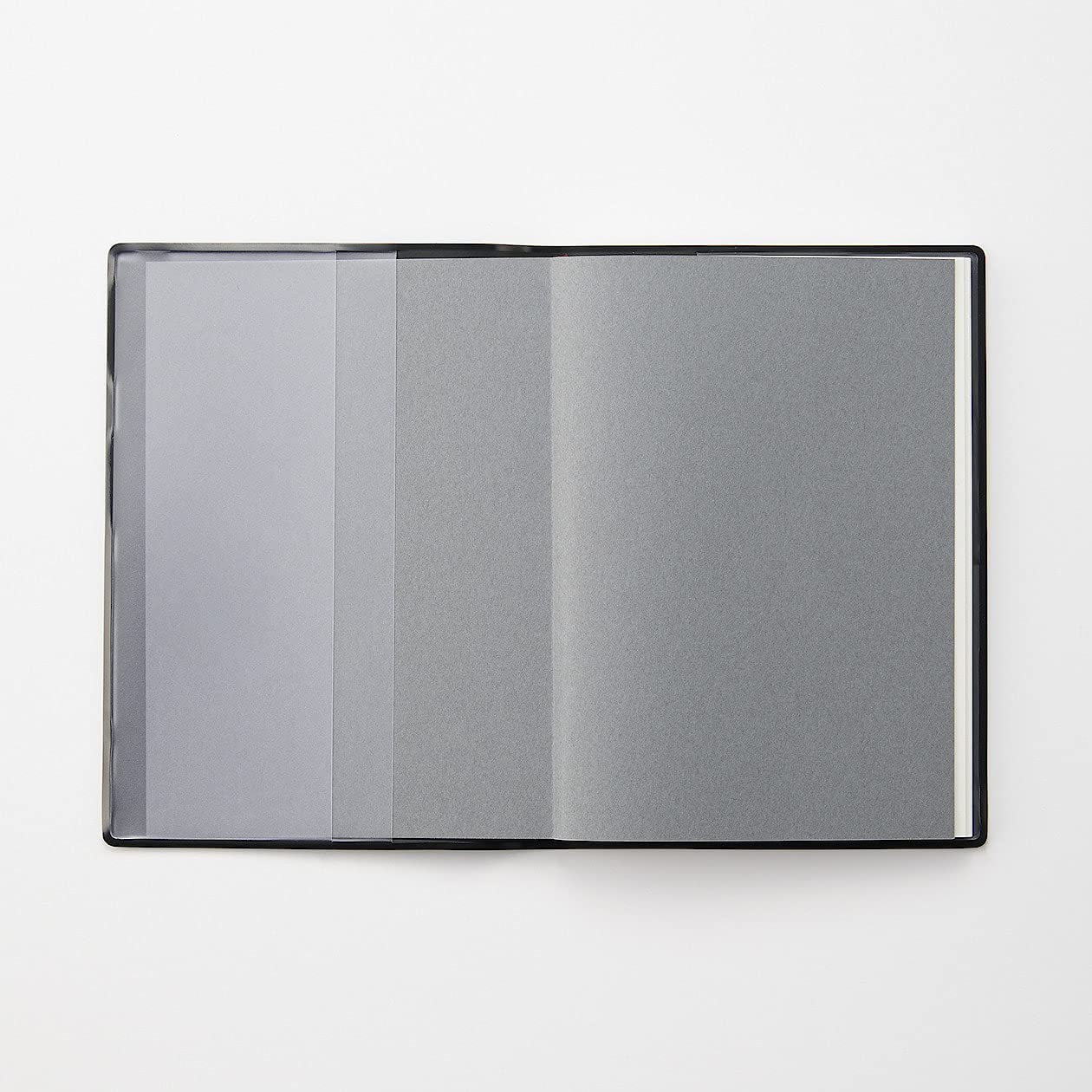 MUJI Monthly/Weekly Schedule Book 2022 A6 Size Dark Gray Beginning December 2021 Polyvinyl Chloride Cover Planner Scheduler
