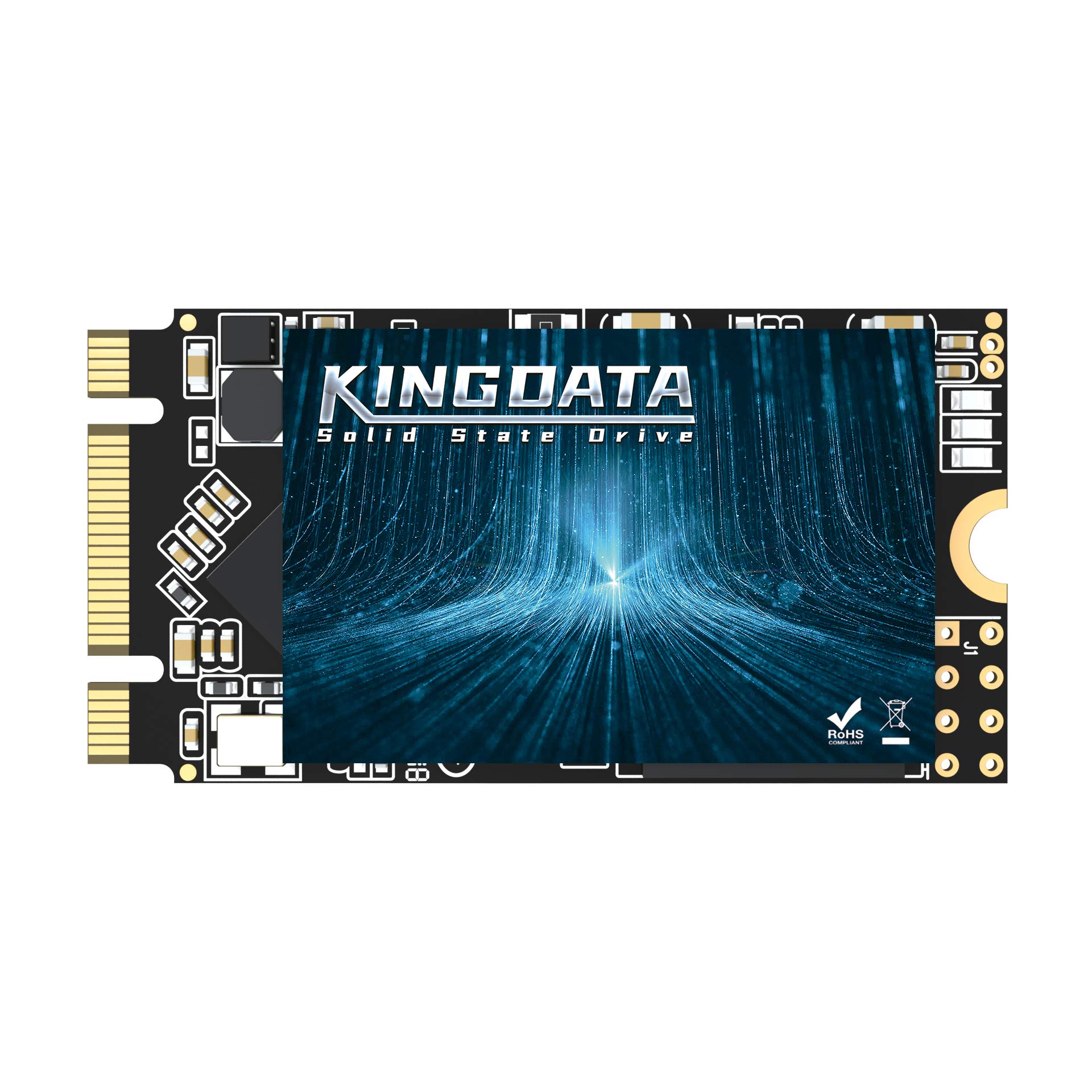 Kingdata 256GB SATA III 6Gb/s M.2 2242 Internal SSD - High-Performance Solid State Drive for Desktop & Laptop - 3D NAND, 580MB/s Read, 547MB/s Write, 20-Year Warranty