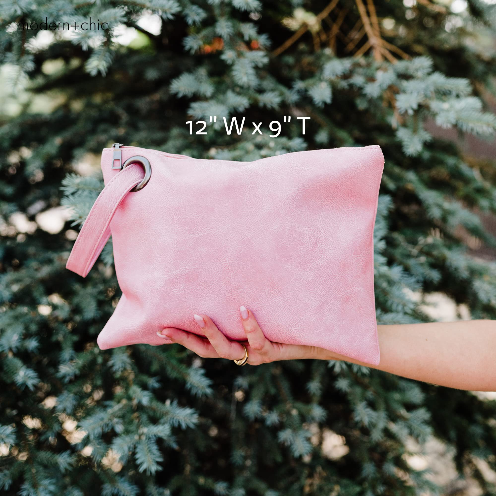 Modern+Chic Alexa Oversized Clutch, Hands-Free Mini Purse, Luxury Bag for Women