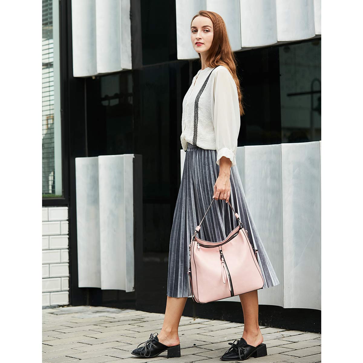 Makes Hobo Handbags for Women Large PU Leather Shoulder Bag Set Card Wallet Crossbody bag 3pcs