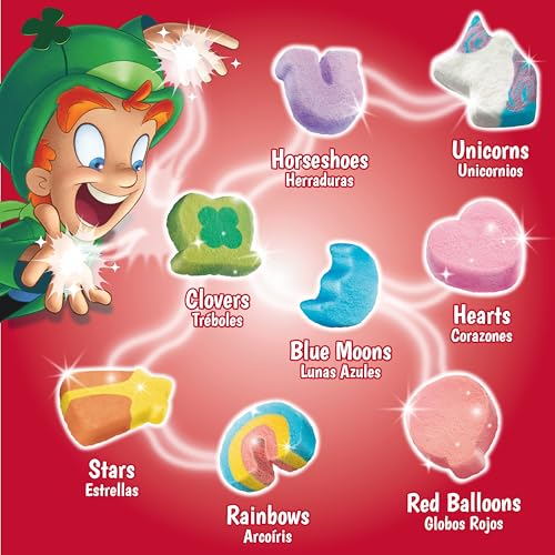 Lucky Charms Gluten Free Cereal with Marshmallows, Kids Breakfast Cereal, Made with Whole Grain, Giant Size, 26.1 oz