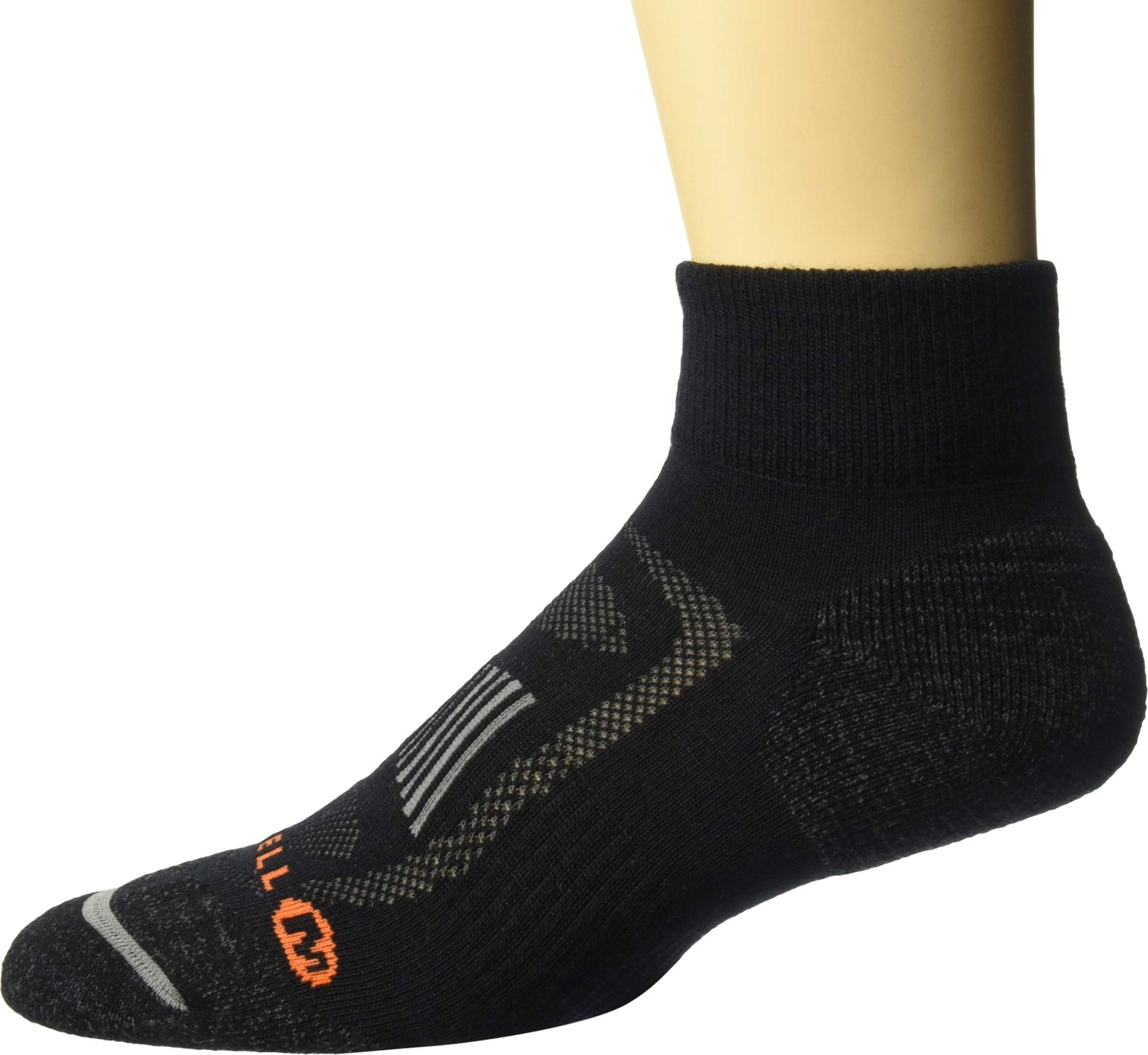 Merrell mens Cushioned Trail Glove SOCKS, Aqua, Shoe Size 9.5-12 US